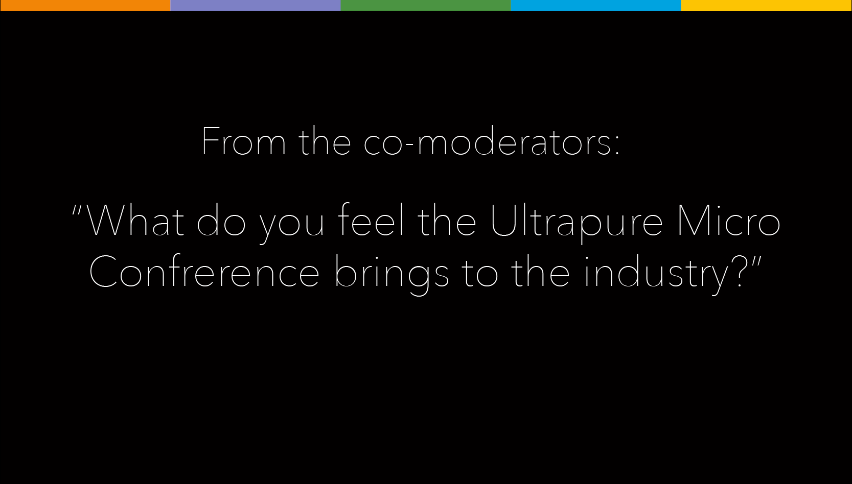 Ultrapure Micro – Ultrapure Micro Events